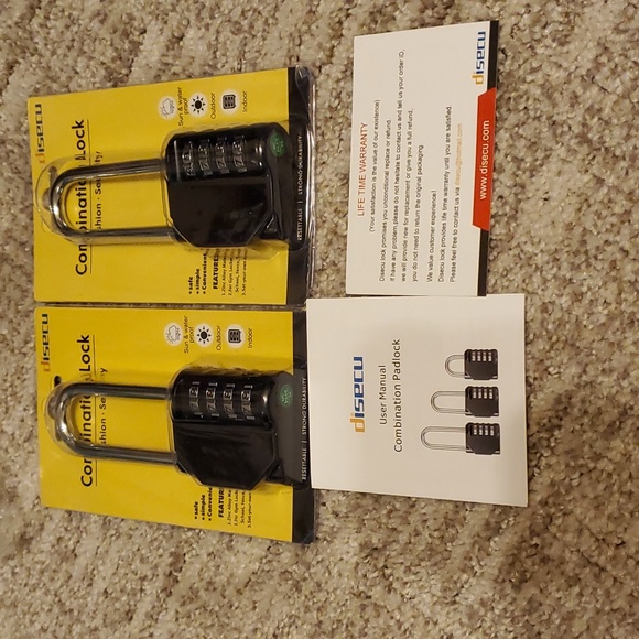 Disecu | Storage & Organization | Disecu Combination Padlock Set Of 2 ...